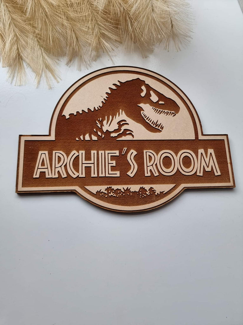 Jurassic World Door Sign – Cutting Edge Laser Design